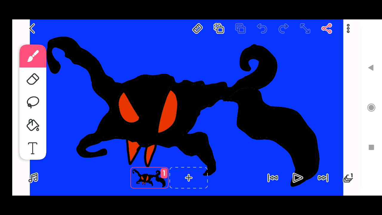 I drew a monster and named it dark eye, and then I played my recorder ...